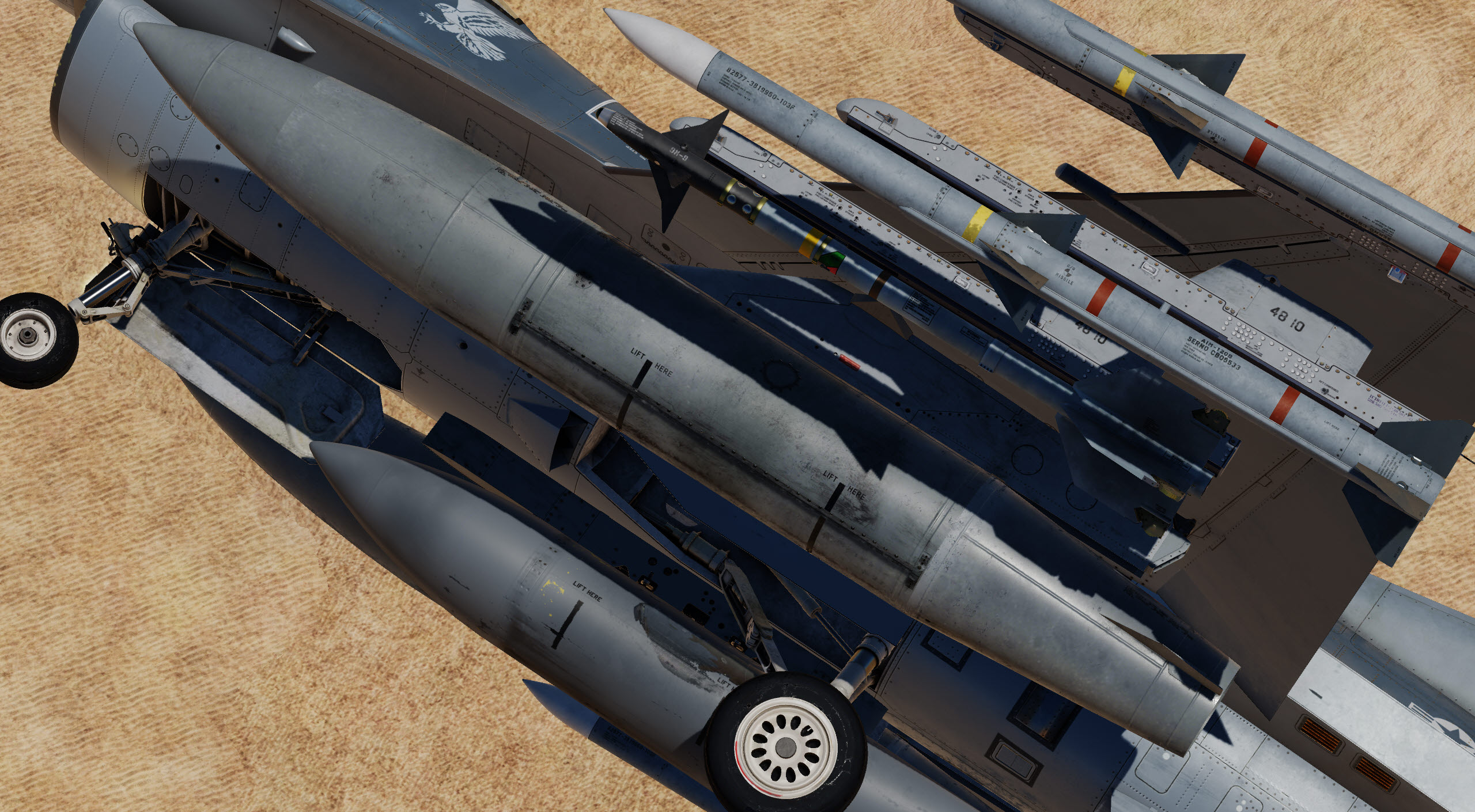 Re-textured USAF low-vis Air to Air Weapons